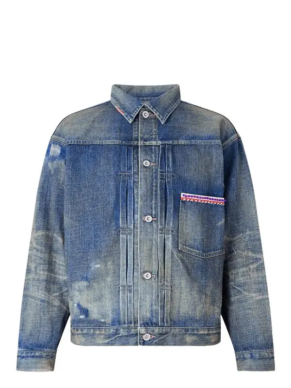 NEIGHBORHOOD Savage Type-1 Denim Jacket - Blue