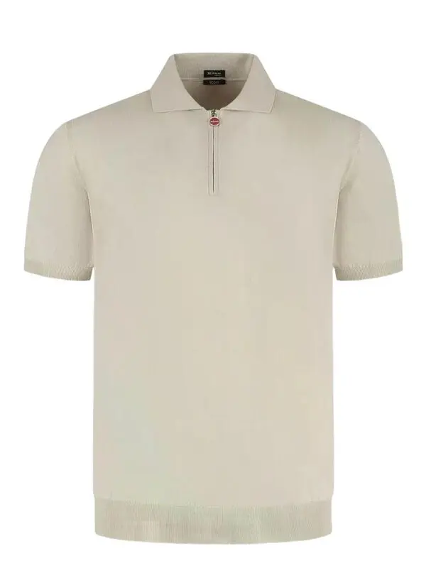 Kiton Zipped Polo Shirt - Neutrals