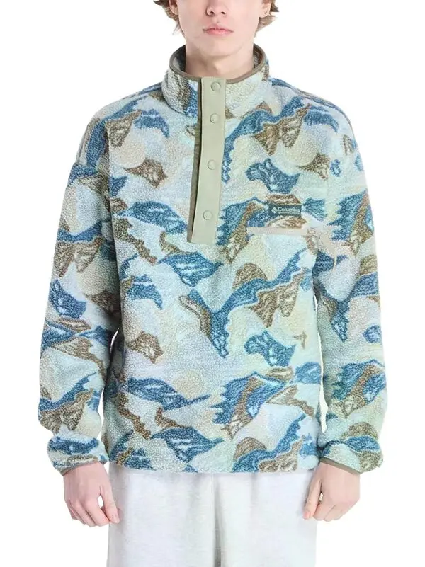 Columbia Patterned Sherpa Sweatshirt - Blue