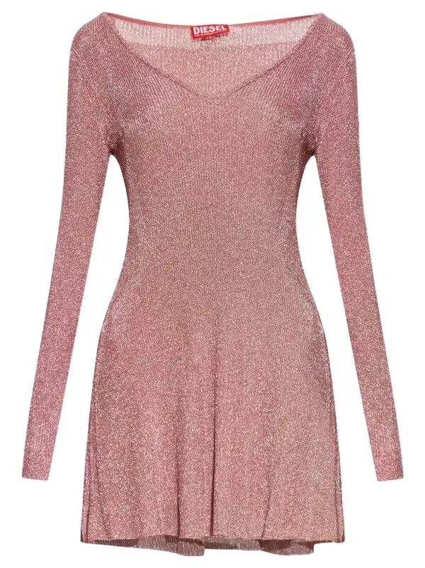 DIESEL® M-dalila V-neck Mini Dress - Pink