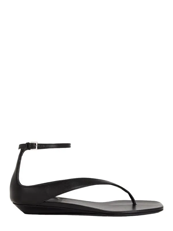 Loulou De Saison Zio Mini Wedge Sandal - Black