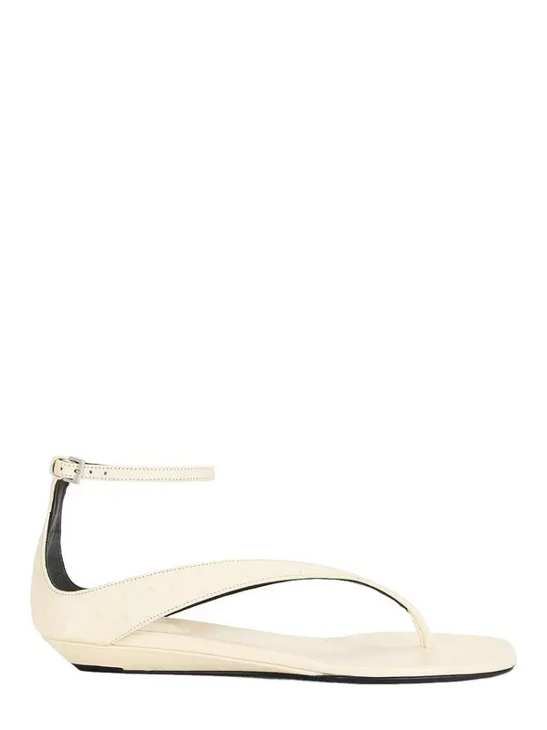 Loulou De Saison Niham Mini Wedge Sandals - Ecru