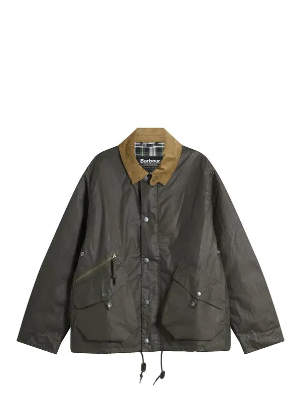 Barbour Heritage+ Modified Endurance Wax Jacket - Archive Olive