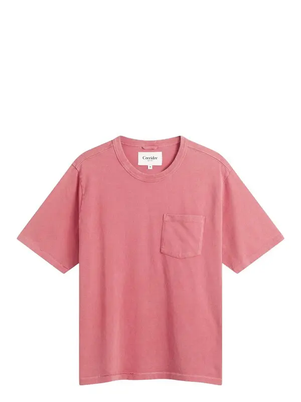 CORRIDOR Garment Dye T-shirt - Red