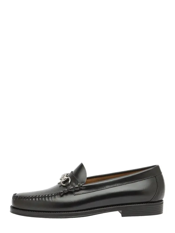 G.H. BASS & CO. X Pop Trading Company Lincoln Easy Weejun Loafer - Black Leather