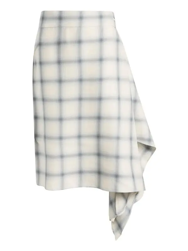 Coperni Zero Waste Long Skirt - Blue Check