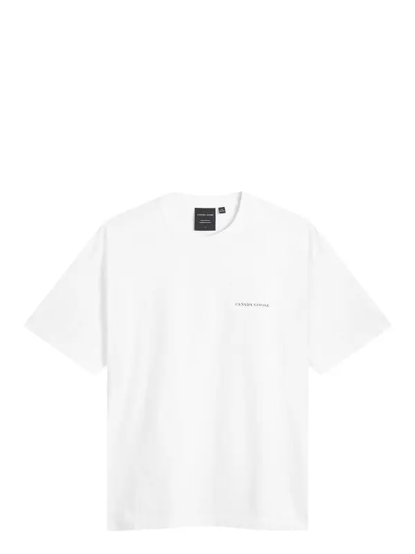 Canada Goose Novo T-shirt With Back Graphic - Optic White