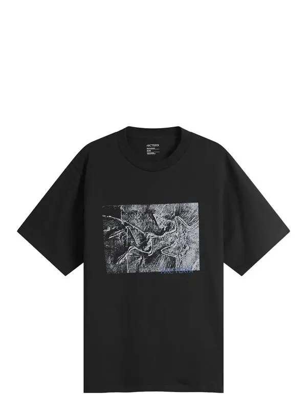 Arc'teryx Kragg Cotton Lithographica T-shirt - Black