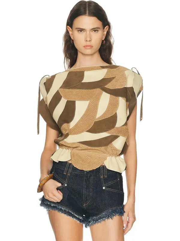 Isabel Marant Dalmy Top - Bronze