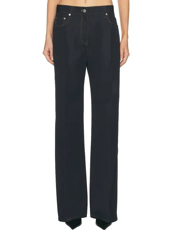 Helmut Lang Relaxed Bootcut Pant - Navy Melange
