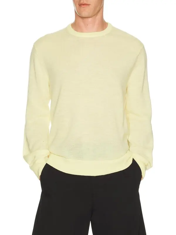 Helmut Lang Sheer Crewneck - Yellow