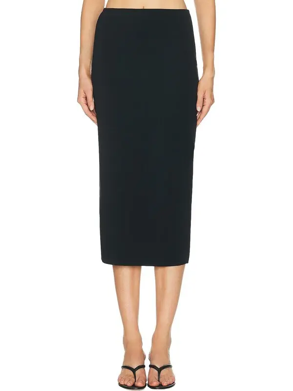 HOUSE OF DAGMAR Stretch Jersey Skirt - Black