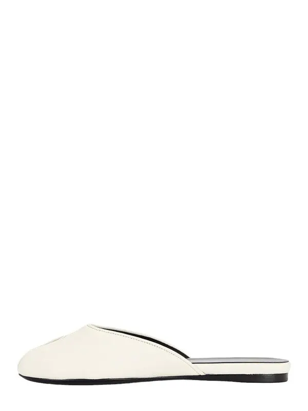 JUDE Date Flat - Off-white Leather