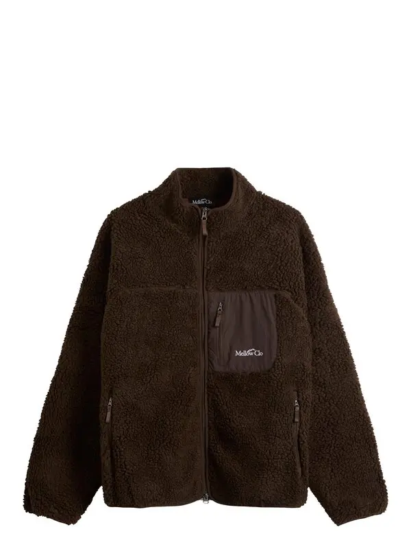 MELLOW CLO Cabin Fleece Jacket - Brown