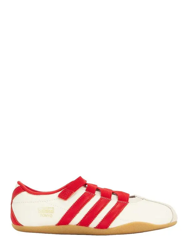 ADIDAS ORIGINALS Tokyo Mj Sneaker - Cream White, Red, & Gold Metallic
