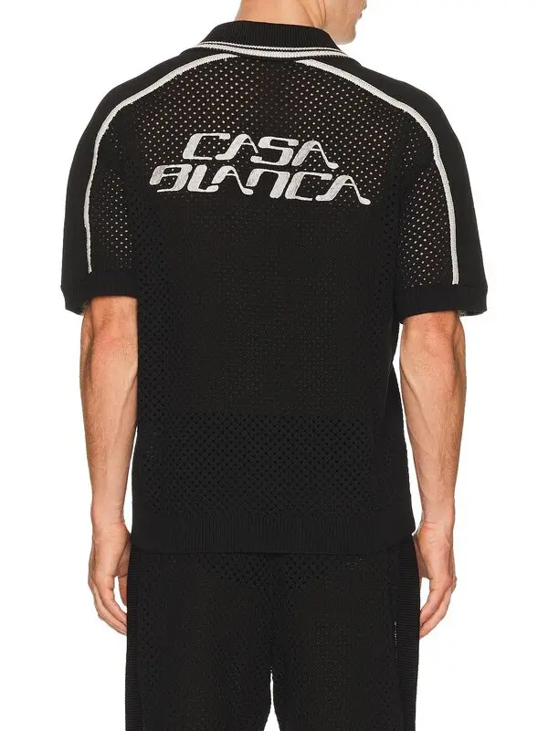 Casablanca Mesh Shirt - Black