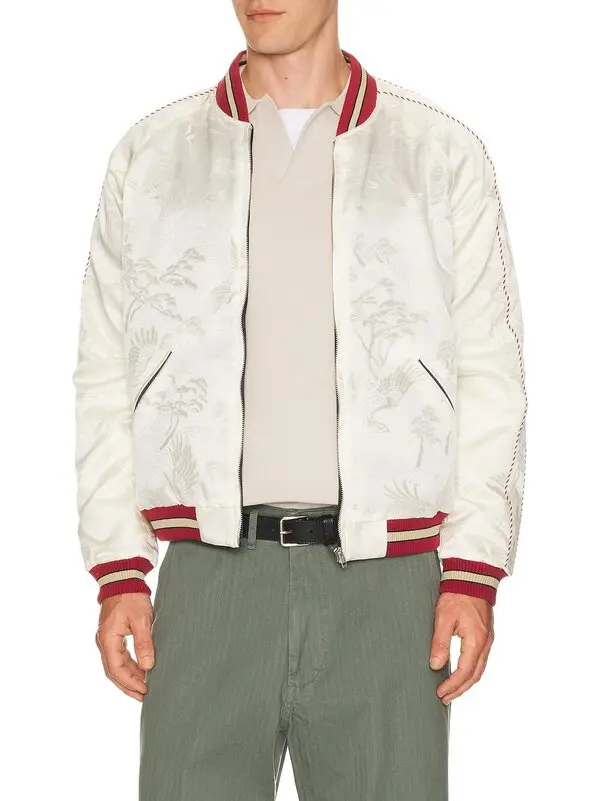 BEAMS Oriental Reversible Jacket - White
