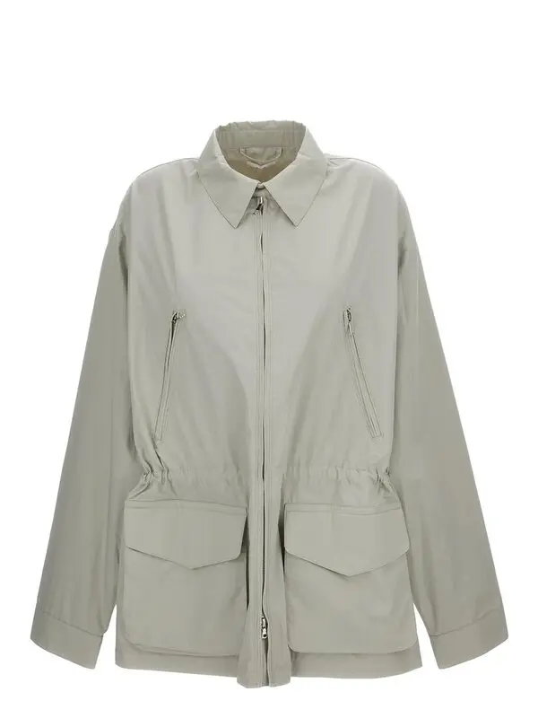 RIER Water-repellent Cotton Field Jacket - Grey