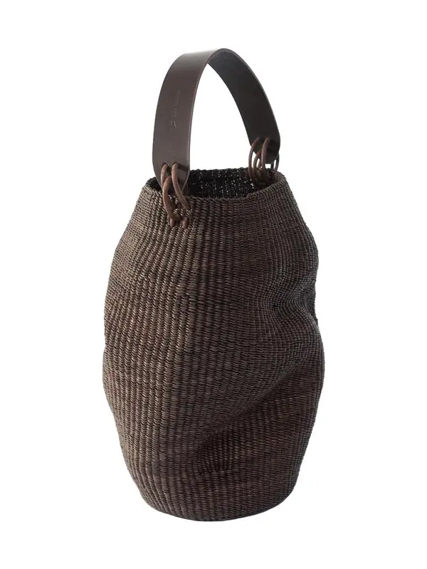 INES BRESSAND Akamae N. 40 Pot Froissé Bag - Brown