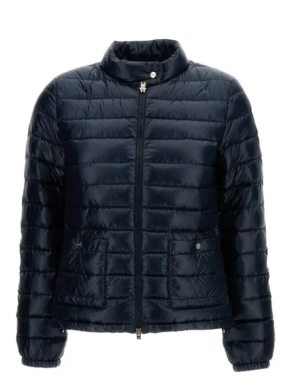 Herno Short Down Jacket With Pockets - Blue