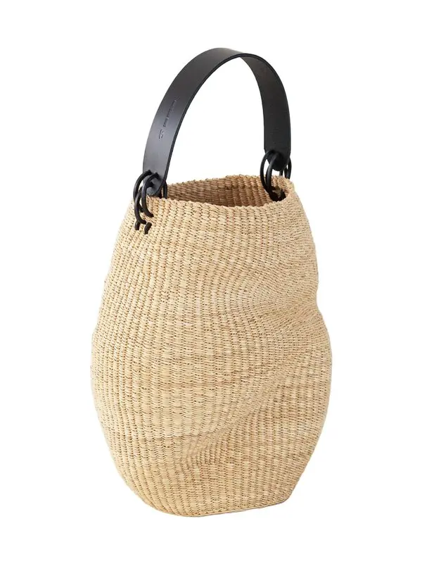 INES BRESSAND Pot Froissé Akamae Bag N. 40 - Beige