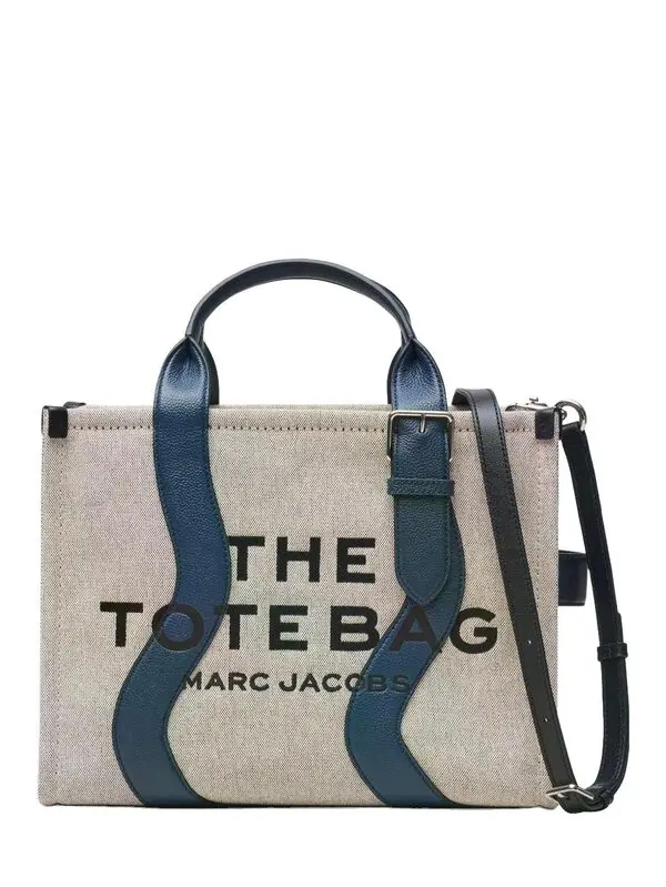 Marc Jacobs The Medium Wavy Canvas Tote Bag - Neutrals