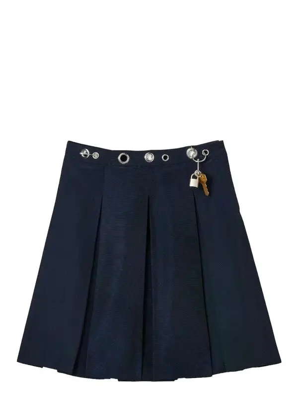 Marc Jacobs Safety-pin Pleated Midi Skirt - Blue