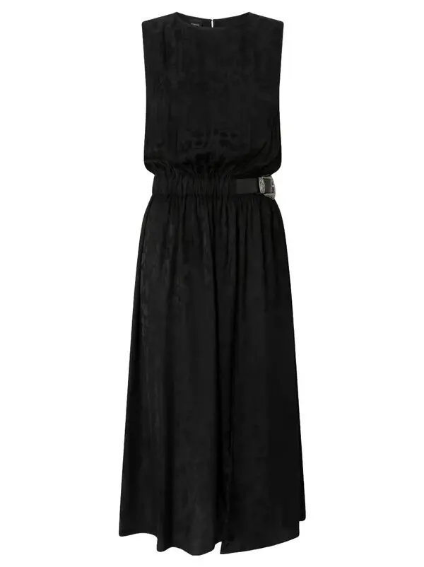 Pinko Belted-waist Sleeveless Dress - Black
