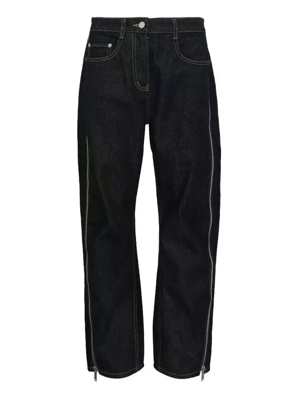 3.1 Phillip Lim Zip-detailing Straight-leg Jeans - Blue