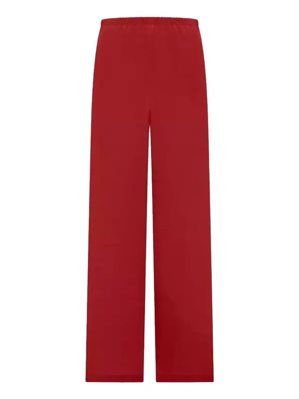 Max Mara Trousers With Elasticated Waistband - Red