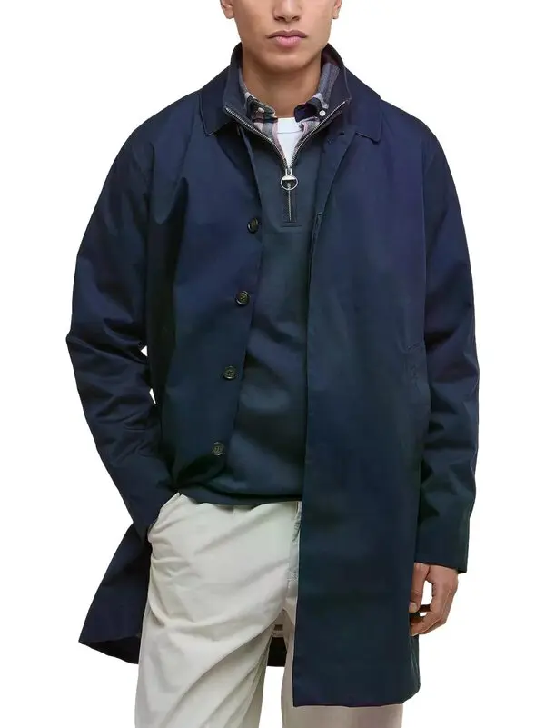 Barbour Rokig Buttoned Coat - Blue