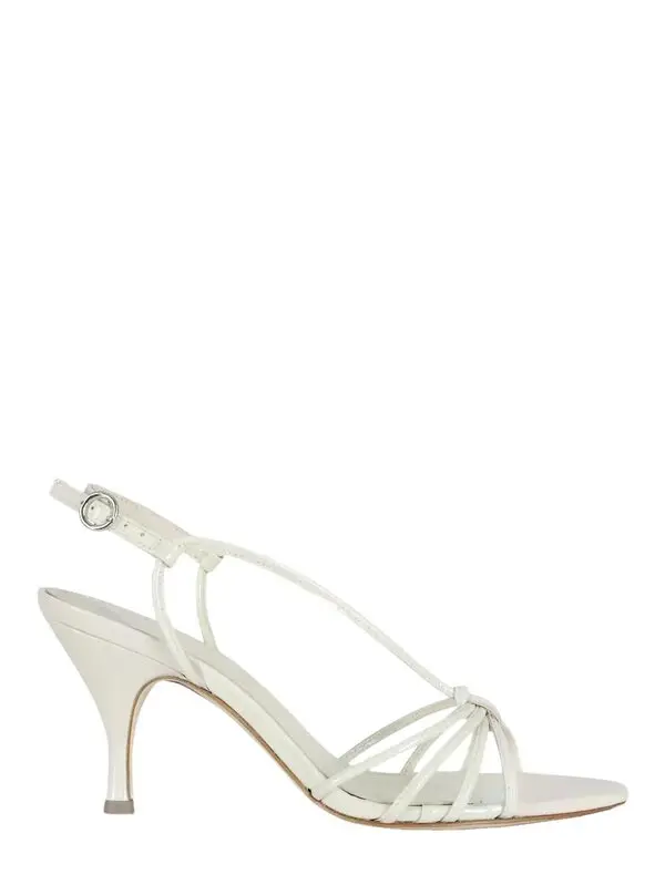 AeydĒ Knotted Strap Pumps - White