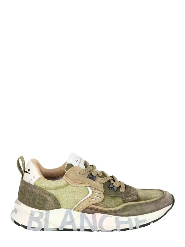 VOILE BLANCHE Panelled Lace-up Sneakers - Green
