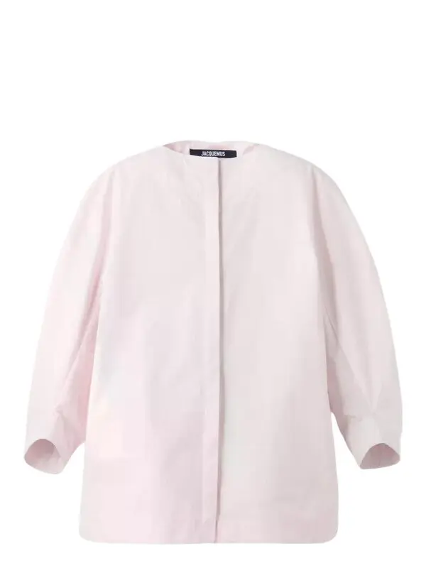 Jacquemus Le Pittore Collarless Shirt - Pink