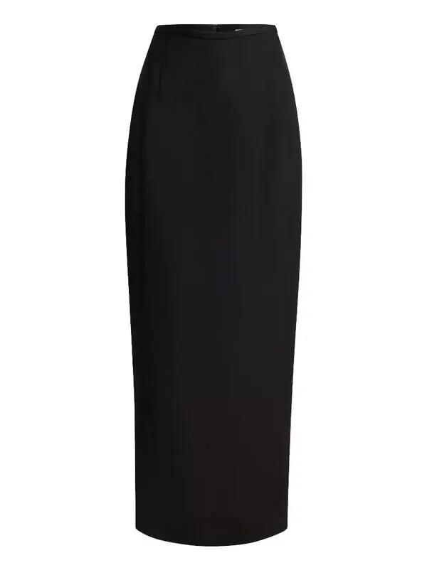Khaite Elongated Pencil Skirt - Black