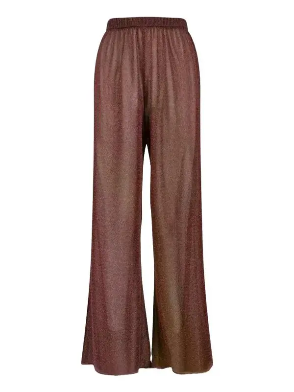 Oseree Lumière Elasticated Trousers - Brown