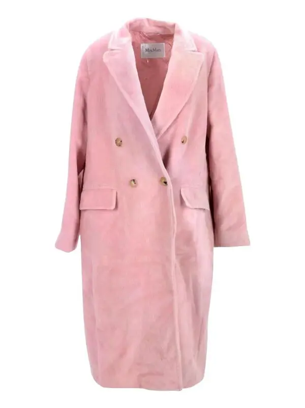 Max Mara Zarda Double-breasted Coat - Pink