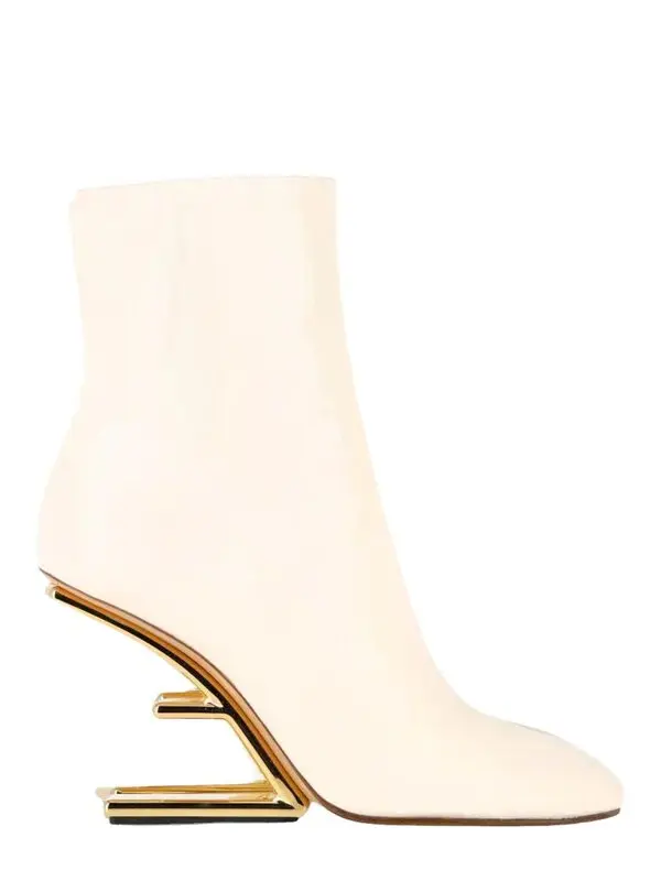 Fendi First Leather Ankle Boots - Neutrals
