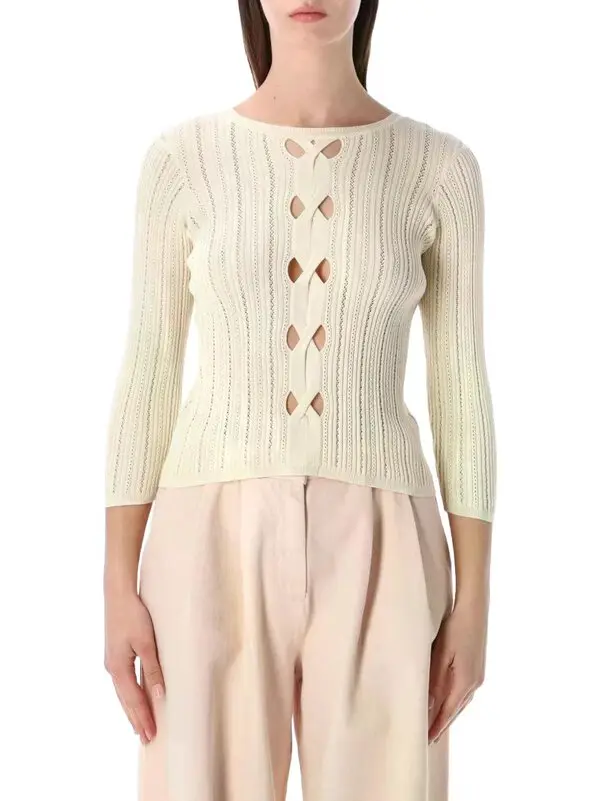 SESSUN Alencar Cut-out Sweater - Neutrals