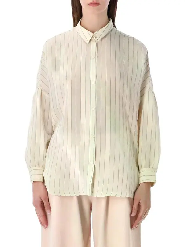 SESSUN Botan Striped Shirt - Neutrals