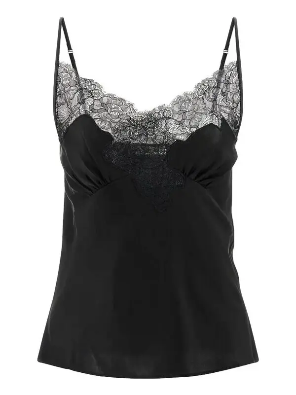 VAILLANT Lace-detailed Top - Black