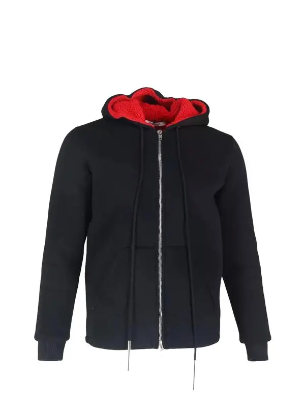 Givenchy Zip-up Shearling-lined Hoodie - Black