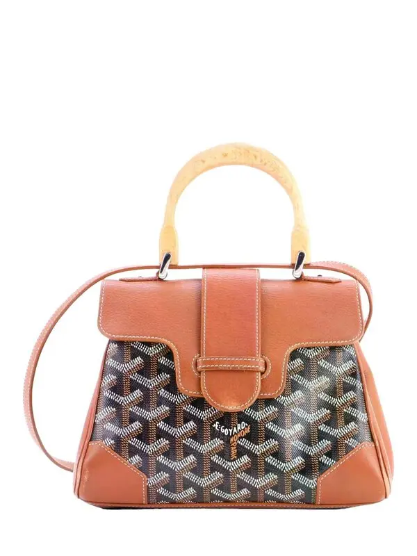 Goyard Saigon Top Handle Mini Shoulder Bag - Brown