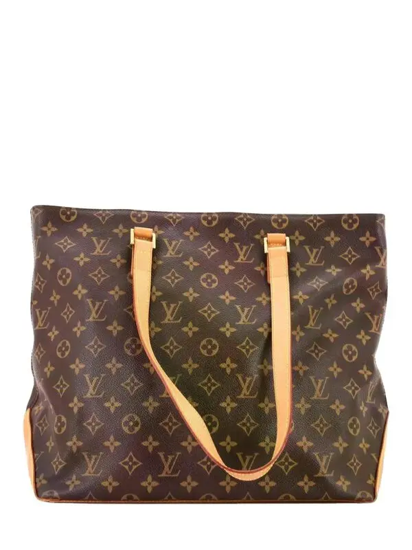 LOUIS VUITTON Cabas Mezzo Monogram Canvas Tote Bag - Brown