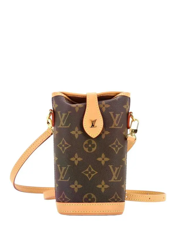 LOUIS VUITTON Fold Me Pouch Monogram Canvas Crossbody Bag - Brown
