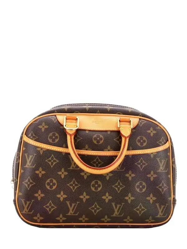LOUIS VUITTON Trouville Handbag Monogram Canvas Satchel - Brown