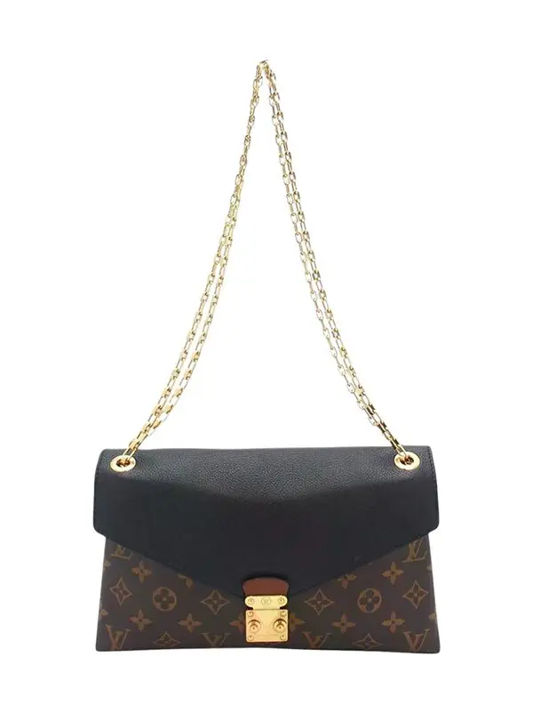 LOUIS VUITTON 2014 Monogram Pallas Chain Shoulder Bag - Black