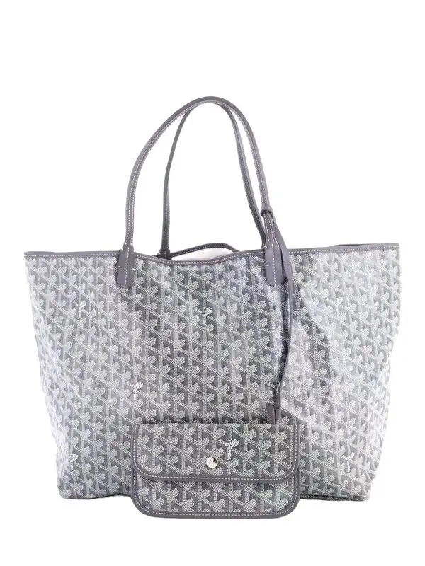 Goyard Saint Louis Coated Canvas Gm Tote Bag - Grey