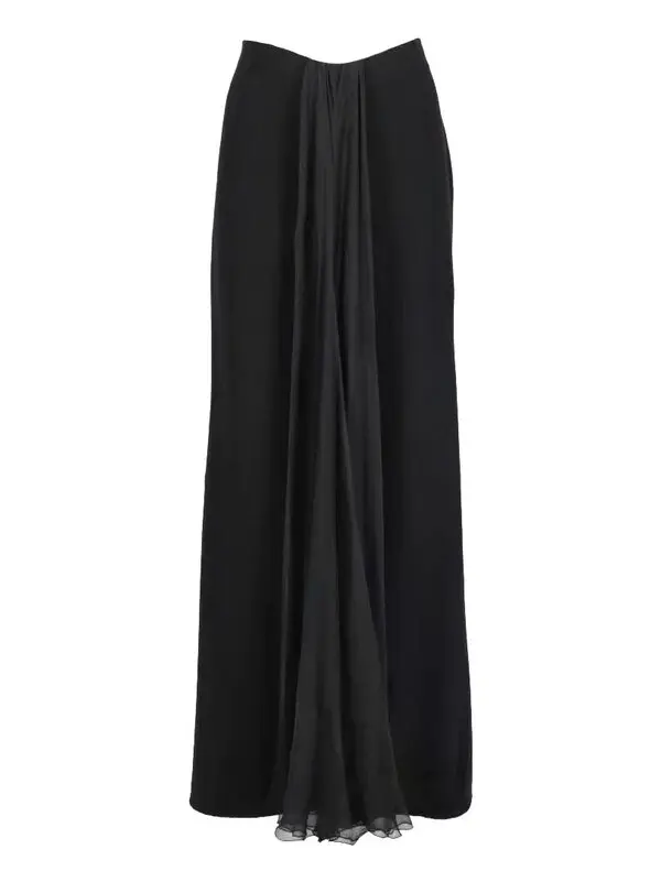 Gianfranco Ferre Vintage Draped Maxi Skirt - Black