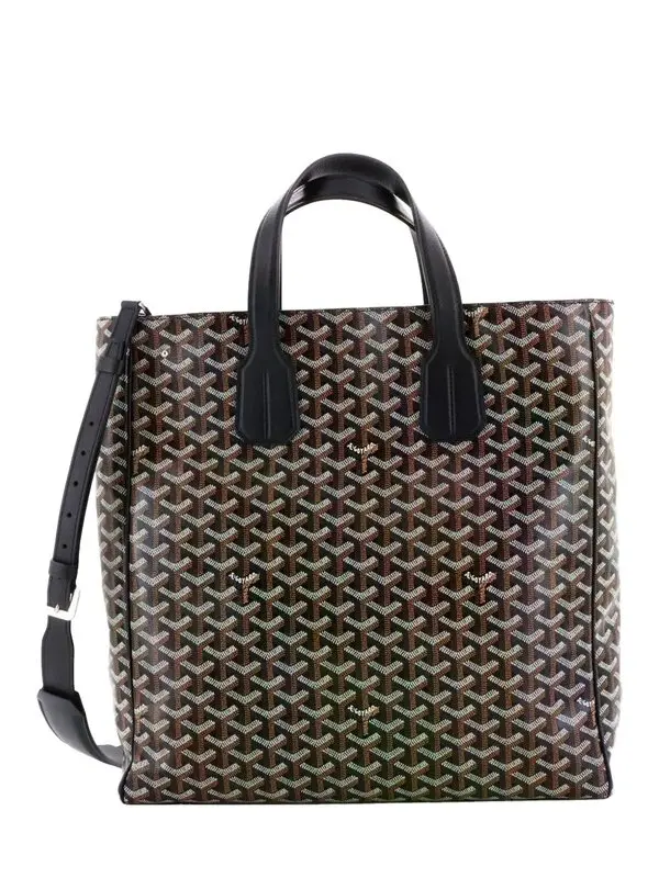 Goyard Voltaire Iii Coated Canvas Tote Bag - Black
